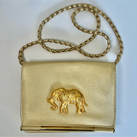 Bags | Vintage Gold Elephant Purse | Poshmark